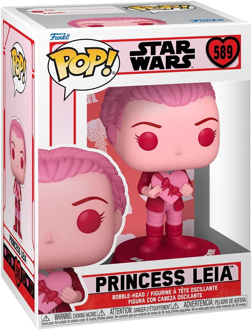 Funko POP! Star Wars: Valentines - Princess Leia Bundled with a Byron's Attic Pop Protector