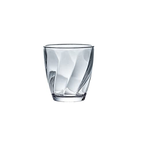 EILRAMIR Acrylic Drinking Highball Glasses Colorful Cup Plastic Rocks Glasses Ideal for Bar, Kitchen, Cocktail, Juice Beverages, Water Unbreakable (9.5oz) (Clear,9.5oz)