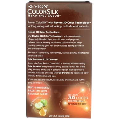 Revlon ColorSilk Hair Color, 42 Medium Auburn (Pack of 2)