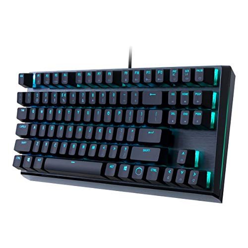 Cooler Master MK730 Tenkeyless Gaming Mechanical Keyboard with Red Switches, Cherry MX, RGB Per-Key Lighting and Removable Wrist Rest