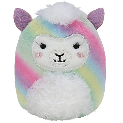 Squishville by Squishmallow Mini Plush Rainbow Dream Squad, Six 2β Rainbow Animals, Irresistibly Soft Colorful Plush, Mini Cat, Llama, and Panda Squishmallows
