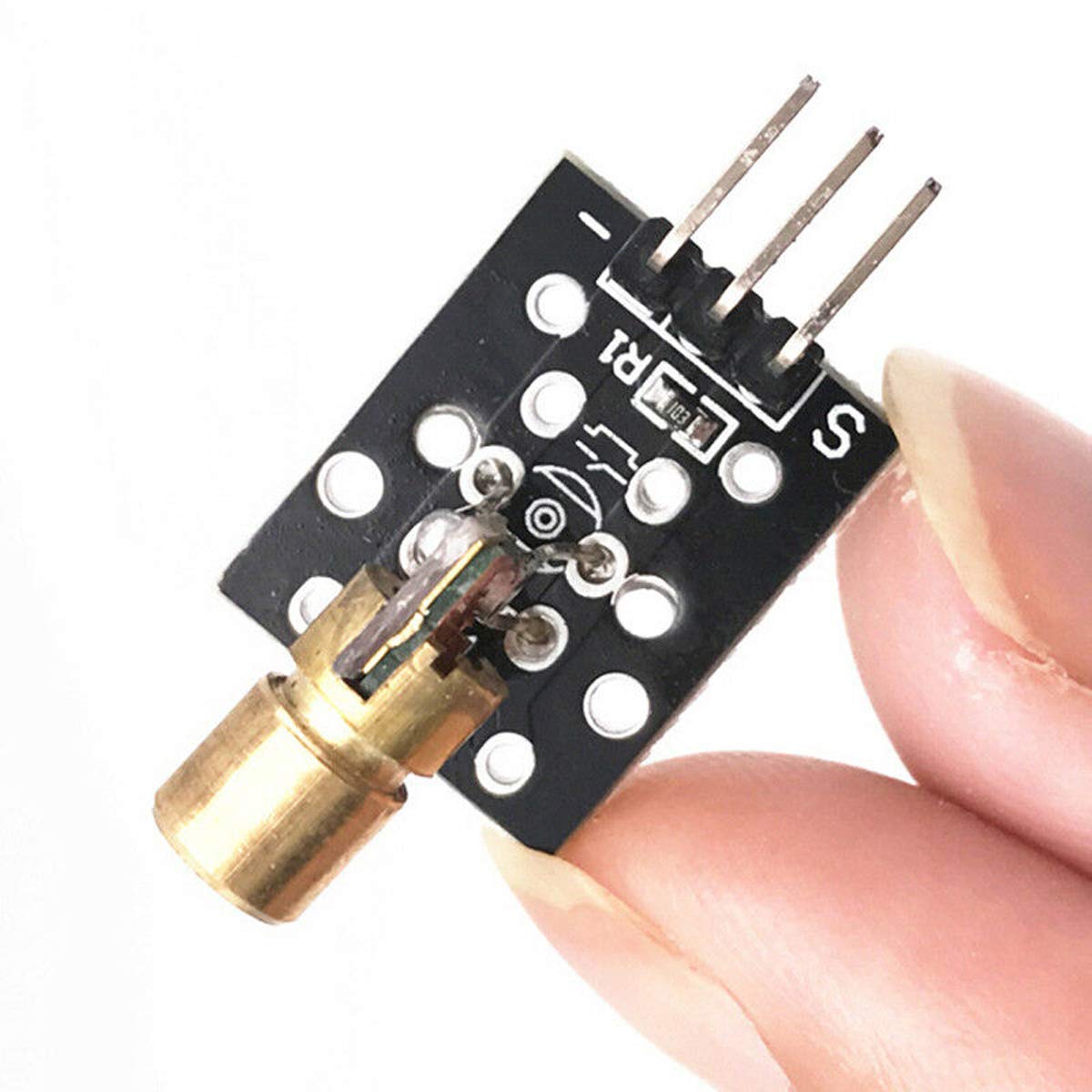 DAOKI 10PCS KY-008 3pin 650nm 5V Laser Transmitter Sensor Module for Arduino AVR PIC