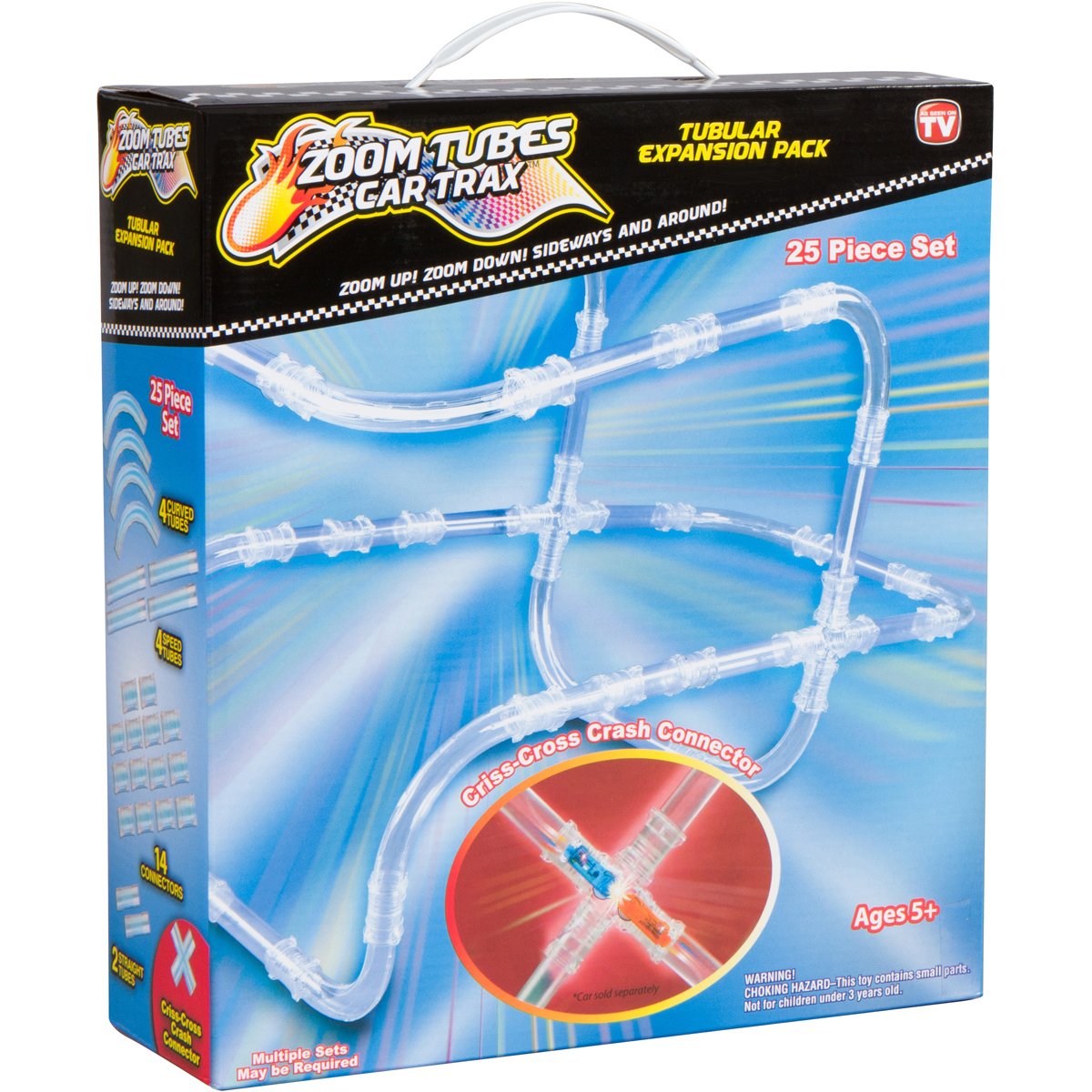 Zoom Tubes RC Car Trax, 25-Pc Tubular Expansion Kit, Racer NOT Included (As Seen on TV)