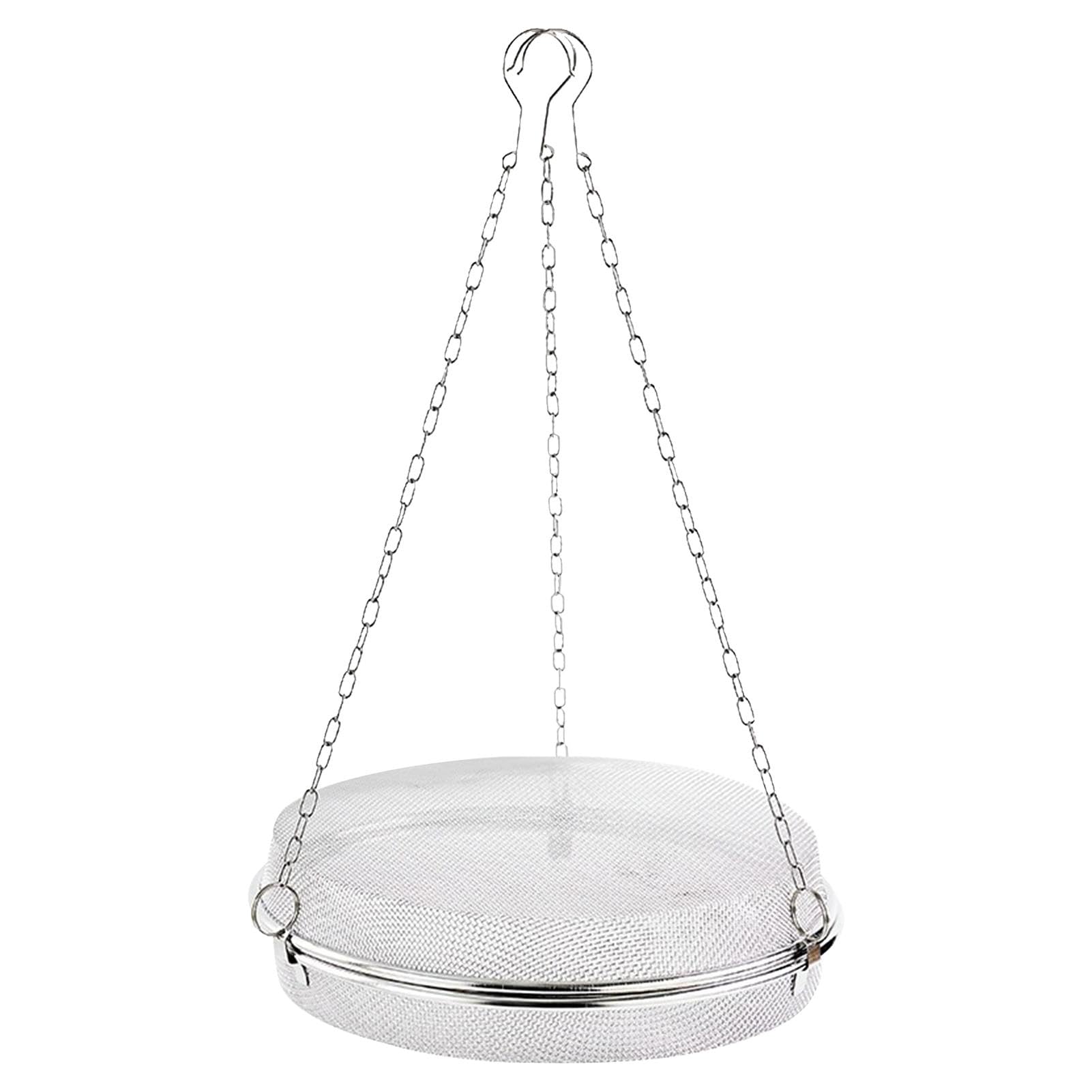 Generic Food Drying Fish Net - Stainless Steel Fly-Proof Round Hang Mesh Drying Rack | Herb Drying Rack for Shrimp, Fish, Fruit, Vegetable, Herb Dehydrating, Efficient Food Preparation