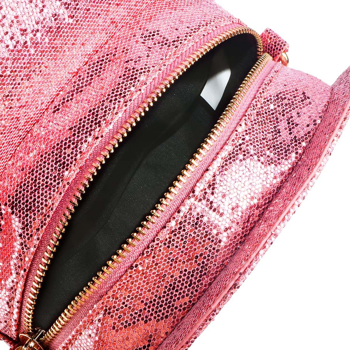 USTYLE Sparkling Bag for Women, Shoulder Purse Sequin Leather Bottle Shaped Crossbody Bag Clutch Purse Phone Wallet Shoulder Bags