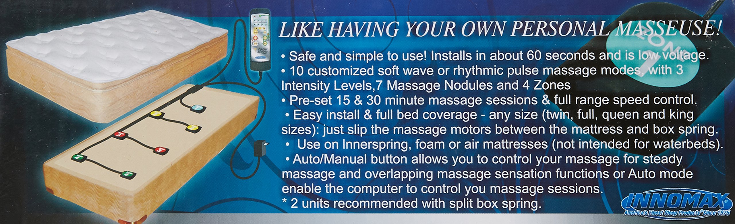 Night Magic Sleep Mattress Therapy For King, Queen, Full & Twin Size Mattresses