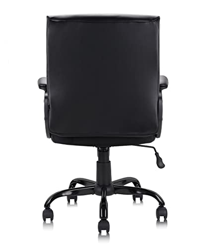 KLASIKA Home Chair Executive Office Chair Desk Ergonomic Swivel Chair with PU Leather Black 1 Pack