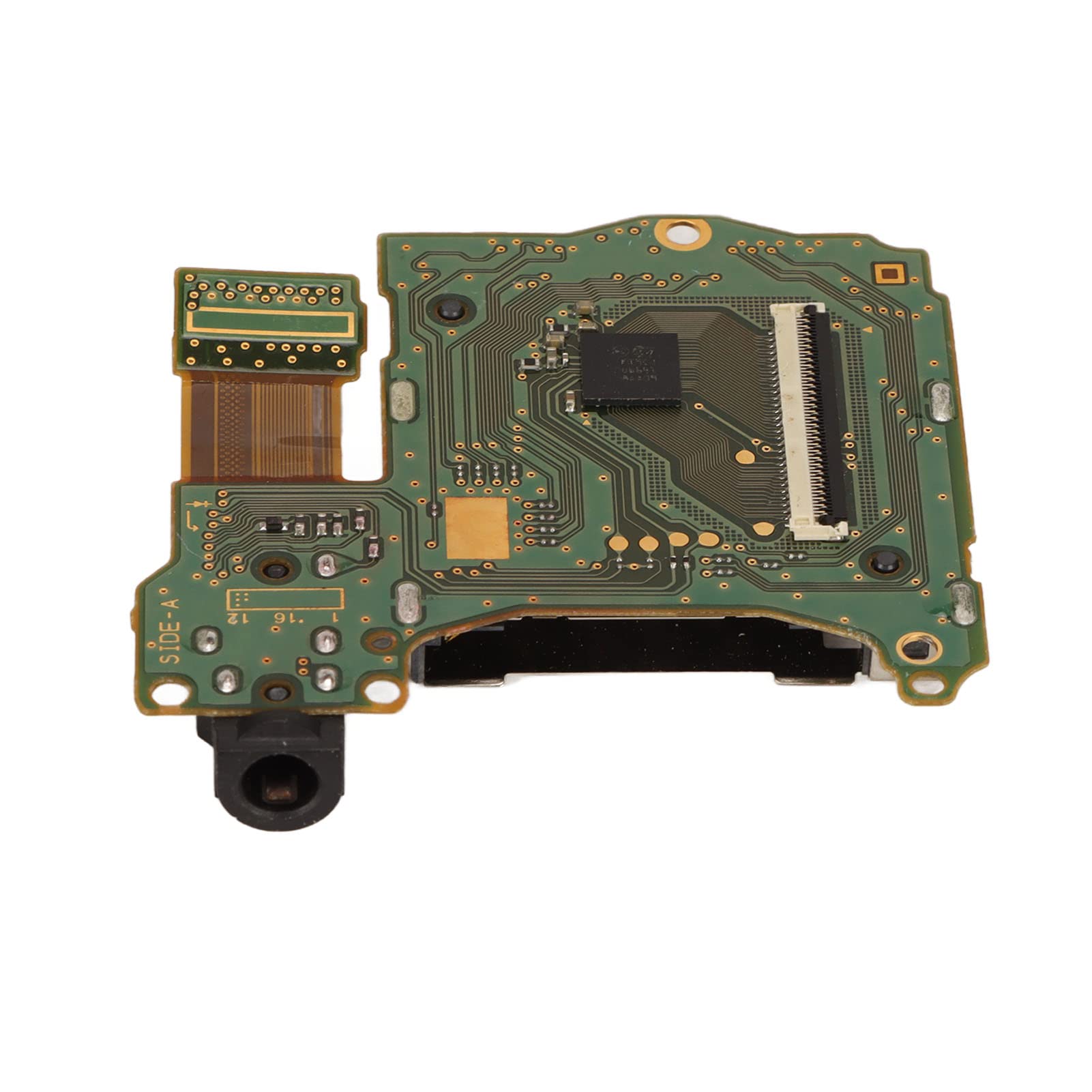 Game Host Cartridge Card Slot, Game Cartridge Socket Board Replacement Prevent Professional with 3.5mm Headphone Jack for Repairing