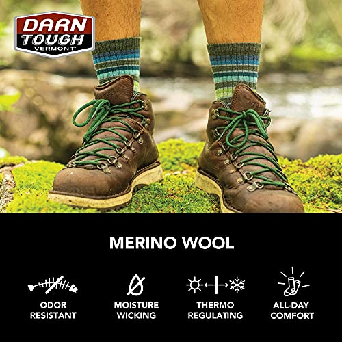 DARN TOUGH (Style 1976) Men's Captain Stripe Hike/Trek Sock - Stars and Stripes, Large
