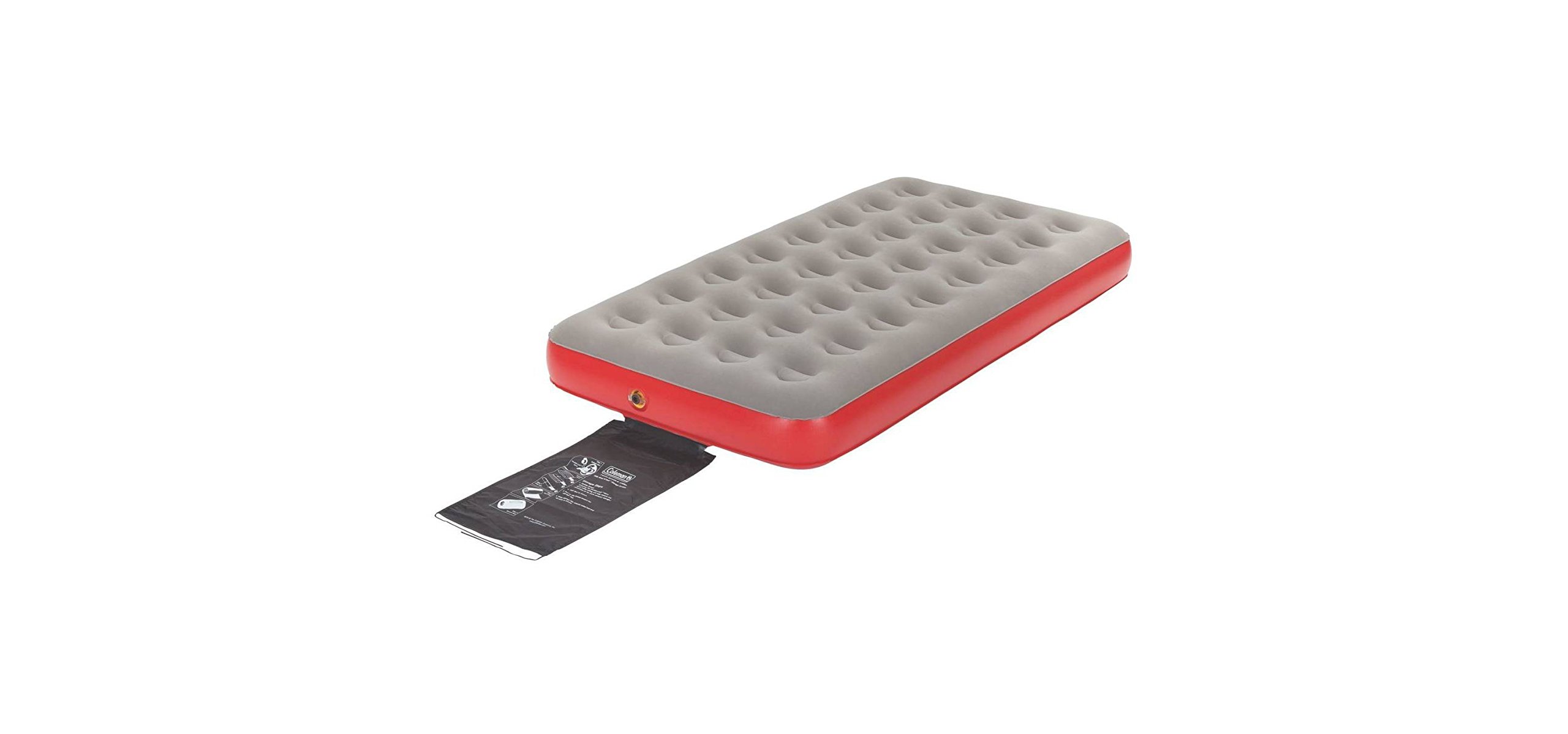 Coleman QuickBed Single High Airbed Twin - Gray/Red