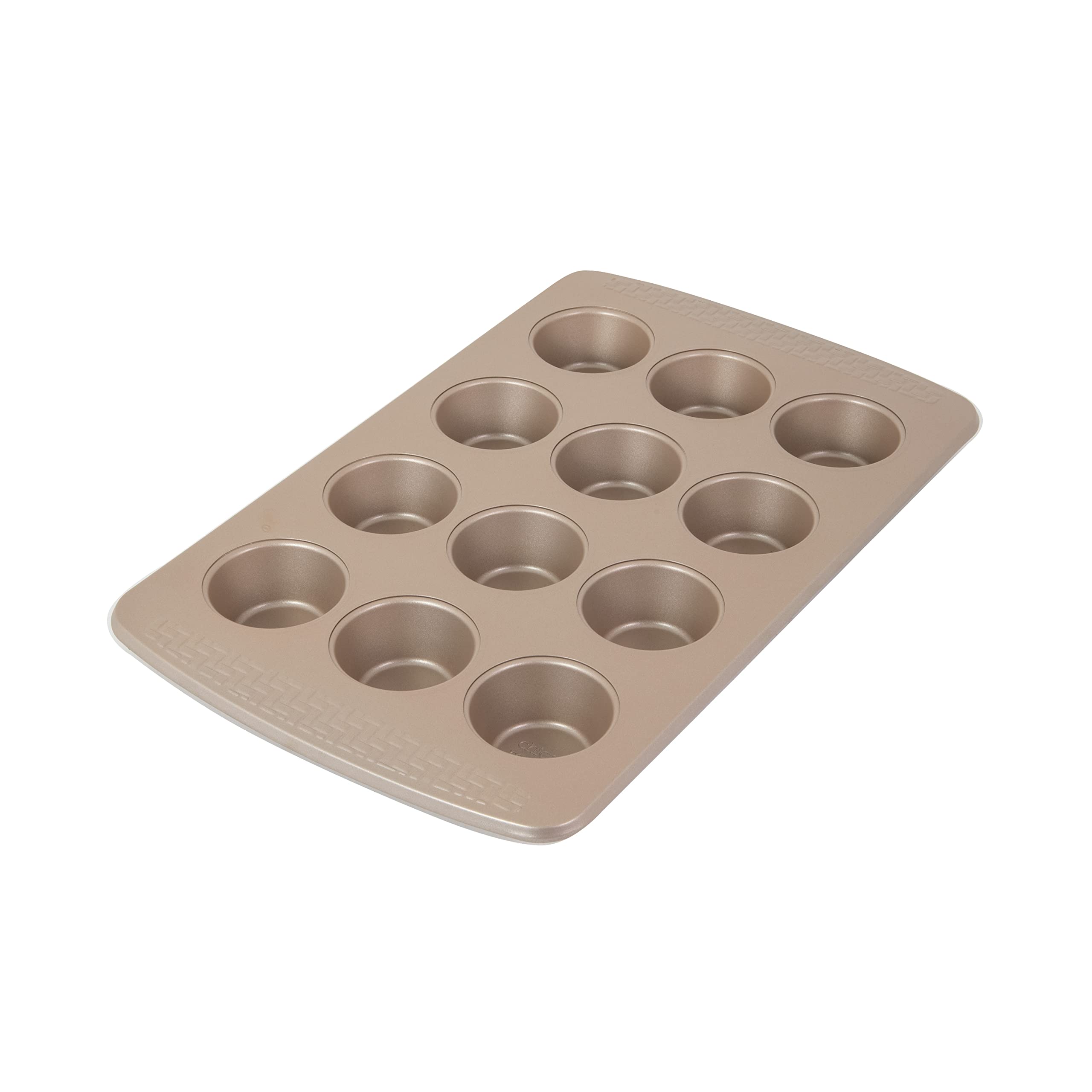 Chicago Metallic Everyday Non-Stick 12 Cup Muffin and Cupcake Pan. Perfect for creating evenly sized muffins, cupcakes, egg cups, and more