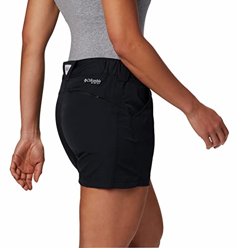 Columbia Womens Coral Point Iii Athletic Shorts, Black, 10 US