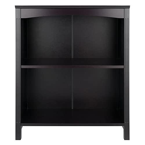 Winsome Terrace Storage Shelf 3-Tier Wide in Espresso, 26-Inch