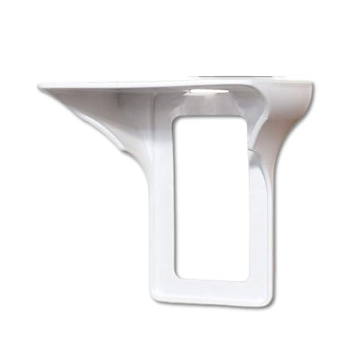 GENERIC Outlet Shelf Wall Holder,Bathroom Wall Shelf up to 10lbs Standard Vertical Duplex Wall Shelf Organizer for Smart Home Decor Space Saving Power Tools, Toothbrush, White, Z5149