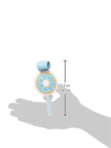 Creative Converting Donut Blowout Party Favors Dount Blowers, 5.25β x 2.55β, White