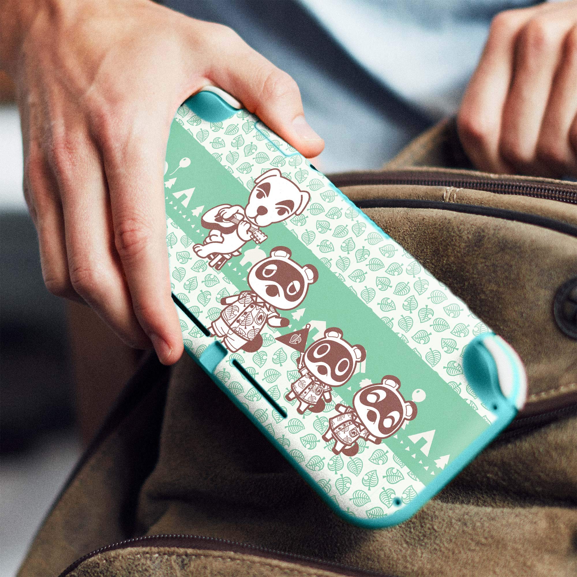 Controller Gear Authentic and Officially Licensed Animal Crossing - "Tom Nook and Friends" - Nintendo Switch Lite Skin - Nintendo Switch