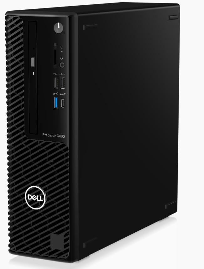Dell Precision 3460 Desktop, i9-12900K, 64GB RAM, 2TB NVMe SSD, Nvidia Quadro T1000 4GB Graphics, DVDRW, USB C, HDMI, Mini-DisplayPort, AC Wi-Fi USB, BT, Windows 11 Pro