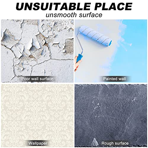 Self Adhesive Nails Wall Picture Hangers Without Nails Wall Hooks for Hanging 13.5 lbs Reusable Clear Wall Hangers Heavy Duty Sticky Hooks Seamless Reusable Hook for Bathroom Shower(20 Pieces)