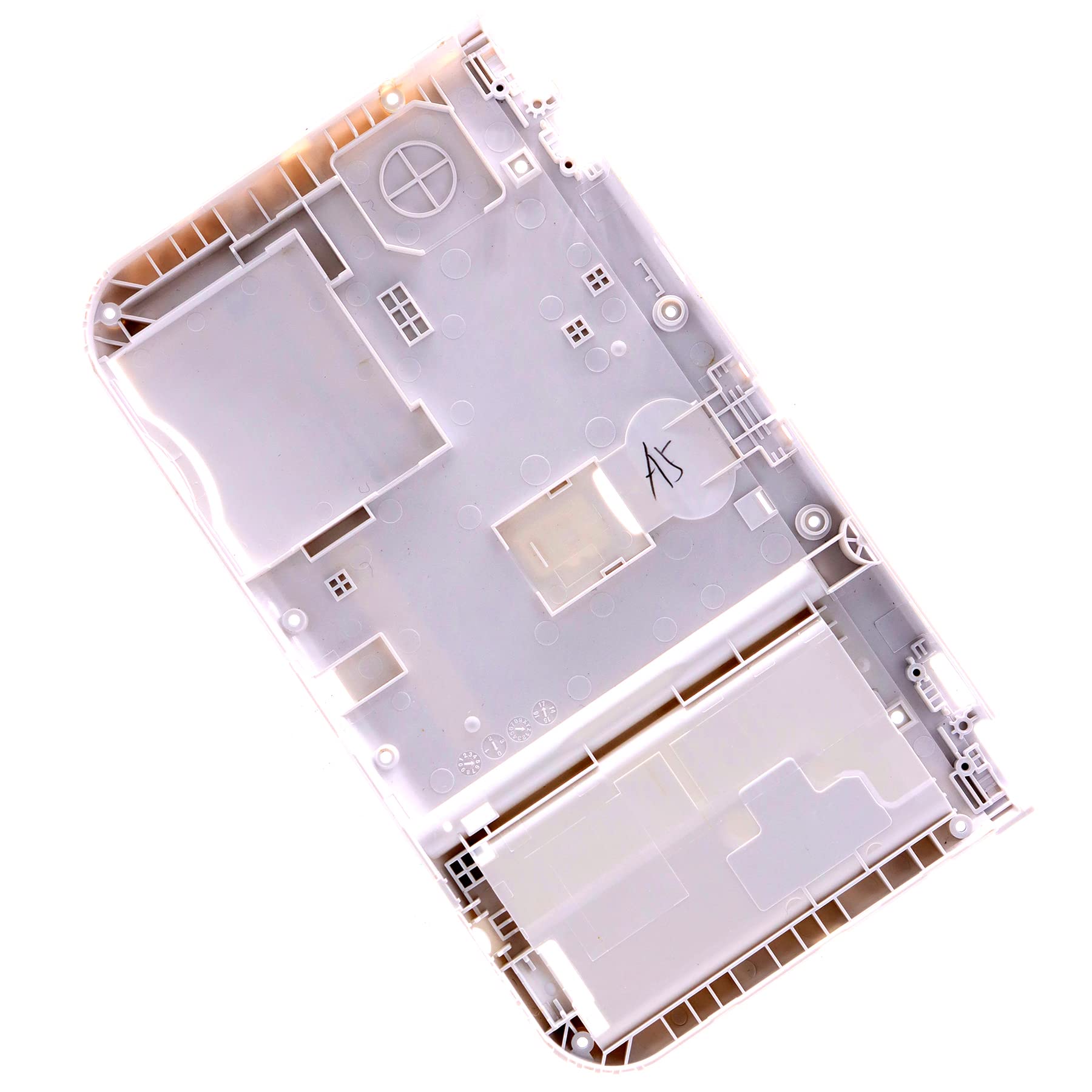 Deal4GO Full Housing Shell Case kit Top & Bottom Faceplate Cover Middle LCD Frame Replacement for Nintendo New 3DS XL / 3DS LL 2015 (White)