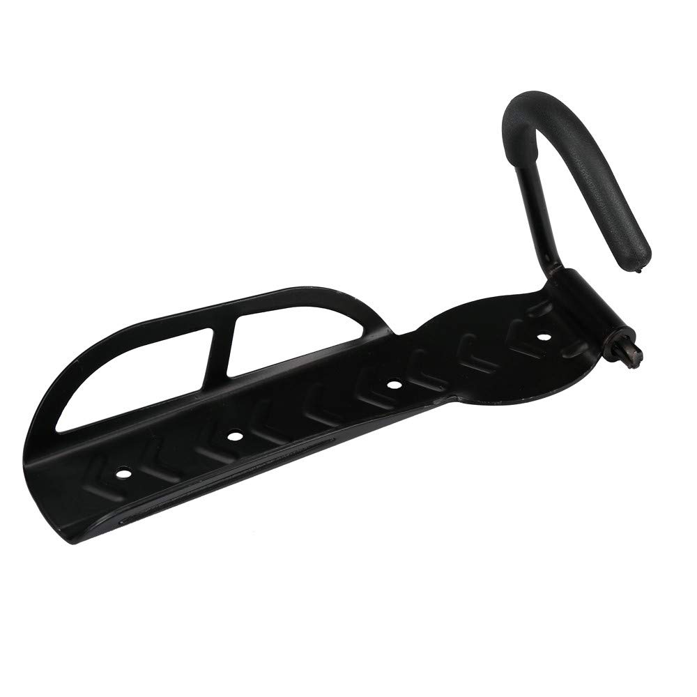 Toxz 2 x Vertical Wall Mountable Cycle Storage Brackets with Hook,Bike Rack Stand Holder,Heavy Duty Steel/Sponge Coated Hooks,Maximum Load:30KG