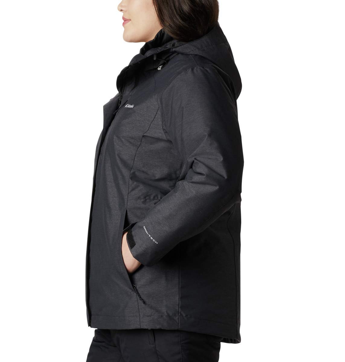 Columbia Women's Whirlibird Iv Interchange Jacket, Black Crossdye, X-Large