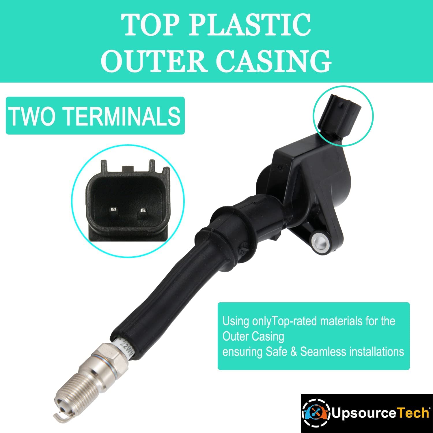 DG508 Ignition Coil Pack & SP479 Spark Plugs compatible with Ford 5.4L V8 F-150 E-150 E-150 E-350 E-450 EXPEDITION EXCURSION MERCURY EXPLORER F-250 F350 SUPER DUTY Set of 8