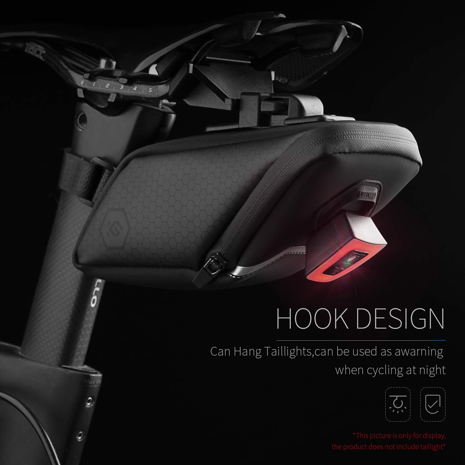 Cool Change Bike Saddle Bag Under Seat Bicycle Seat Bag Ultralight Cycling Seat Pack Pouch