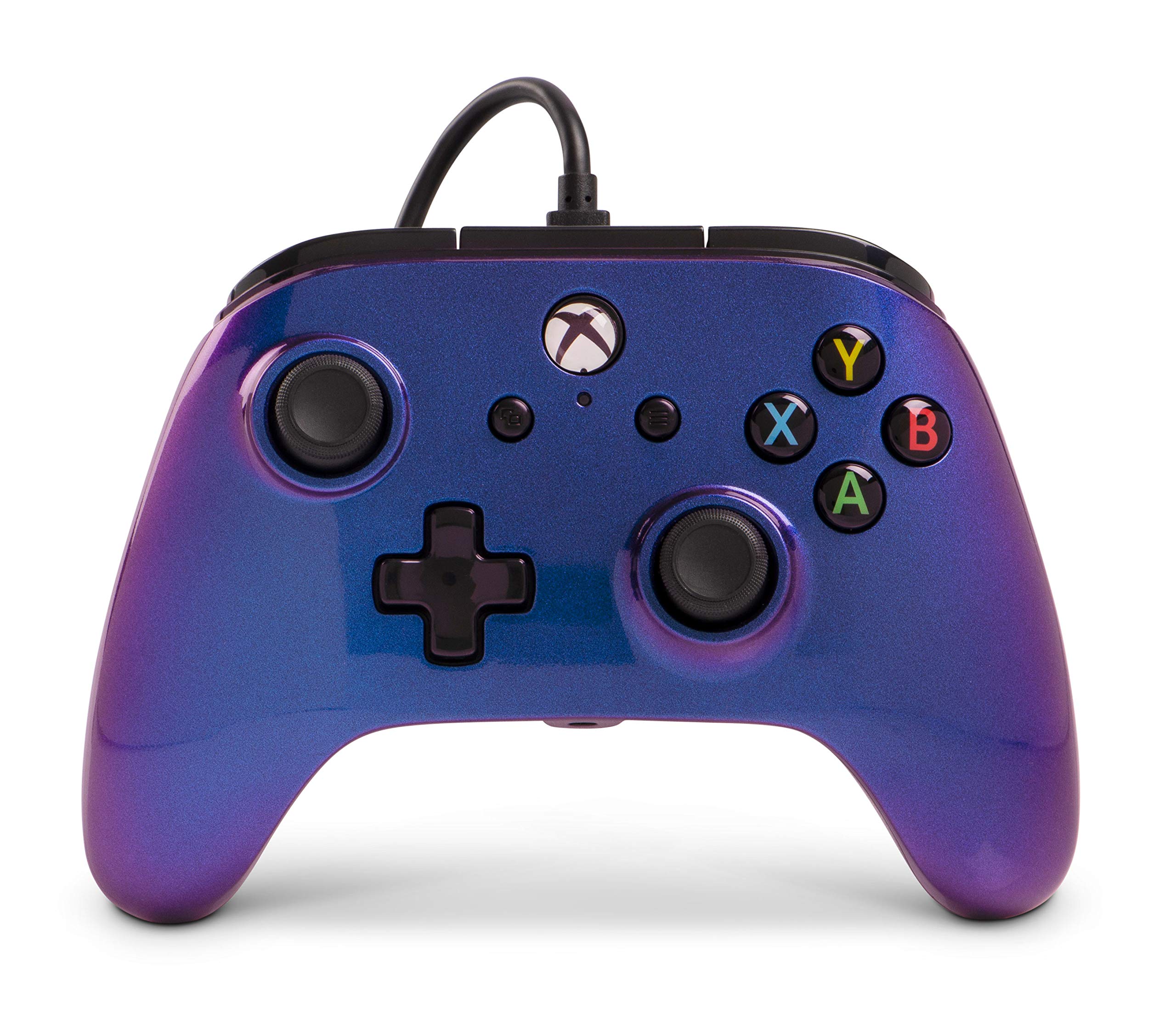 Enhanced Wired Controller for Xbox One - Cosmos Nebula, gamepad, wired video game controller, gaming controller, Xbox One, works with Xbox Series X|S (Renewed)