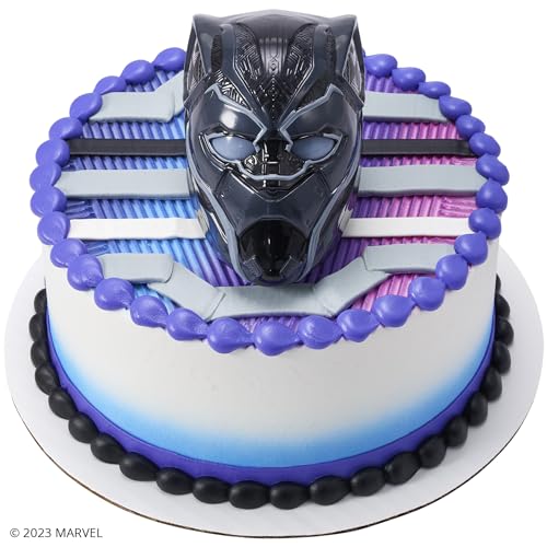 DecoSet® Marvel Avengers Black Panther Warrior King Cake Topper, 1-Piece Light-Up Cake Decoration