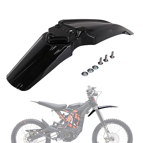 JFG RACING Sur Ron Front Fender,Motorcycle Front Fender Mudguard Plastic for Surron Sur Ron Light Bee X/S Segway X260 X160 Electric Dirt Bike EBike Black