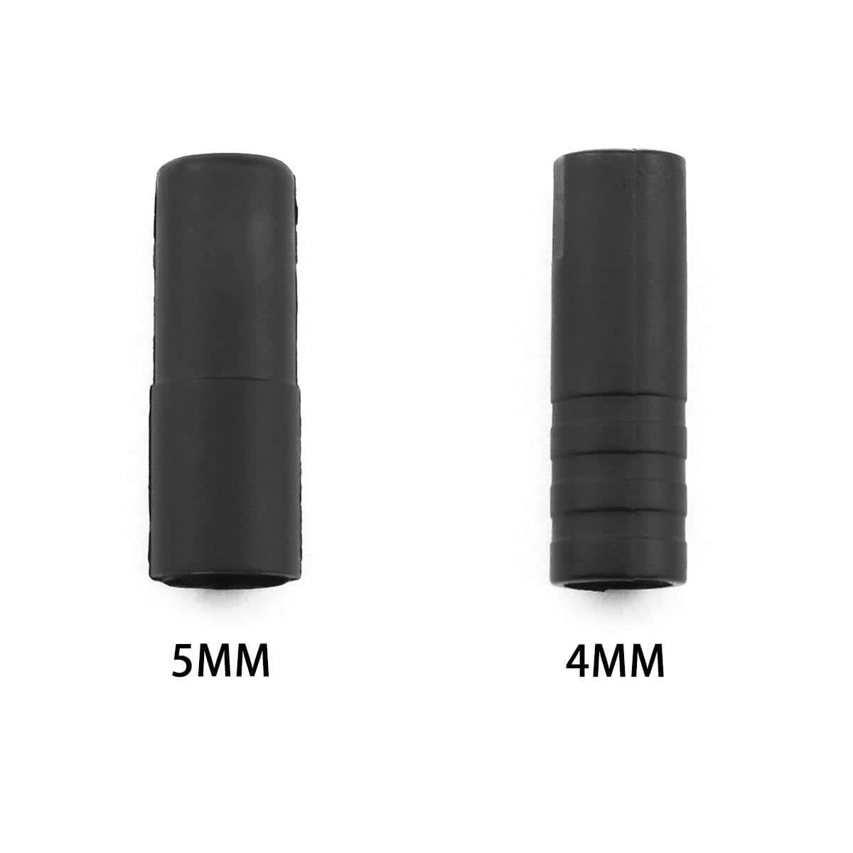 DGHAOP 150pcs Black Plastic Mountain Road Bike Bicycle Brake Wire Cable Housing Ferrule End Caps (75pcs 4mm + 75pcs 5mm)
