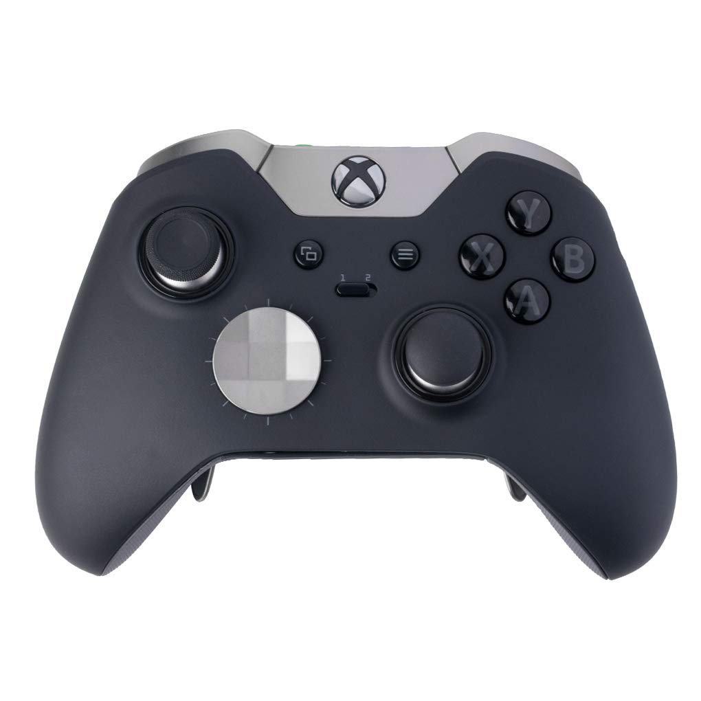 TOMSIN Replacement D-Pads for Xbox Elite Controller and Xbox One Controller, Magnetic Directional Pad Kits for Xbox Elite Controller Series 2 (Faceted and Standard) (Silver)