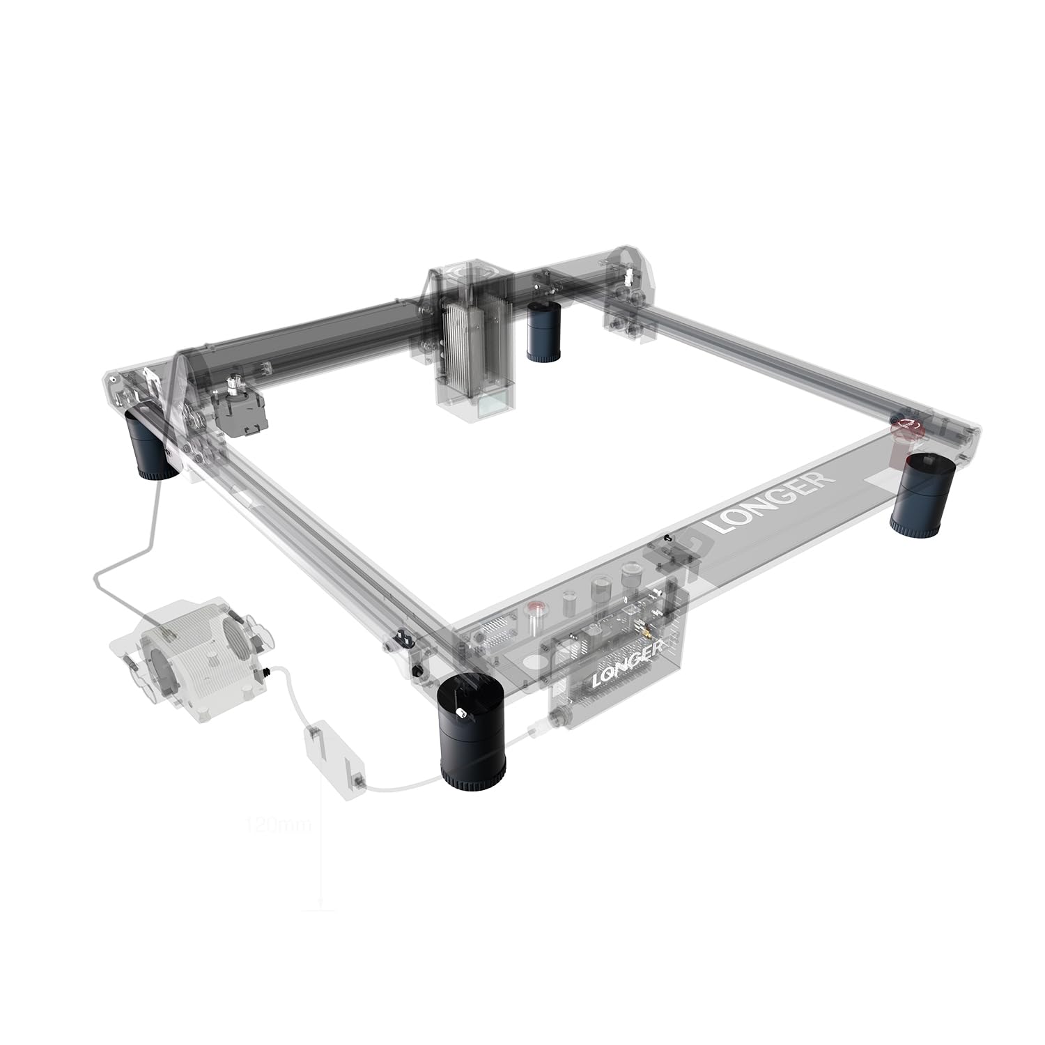 Longer Ray5 Laser Engraver Height Extension Kit 8 Riser Pads, Specially Designed for Laser Engraving Machines