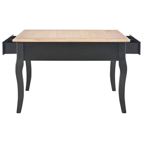 Center Table Modern Coffee Table Side End Table Coffee Table Black 31.5"x31.5"x19.7" Woodfor Living Room,Home,Office,Living Meeting Room