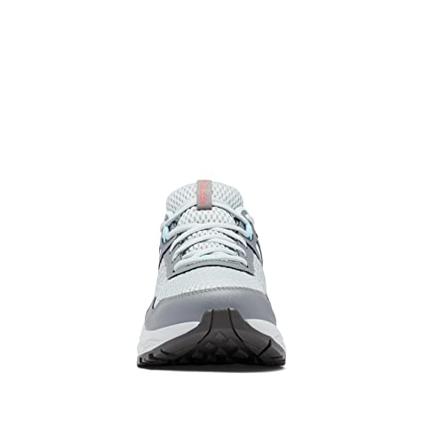 Columbia Women's Plateau Waterproof Hiking Shoe, Cirrus Grey/Red Hibiscus, 8