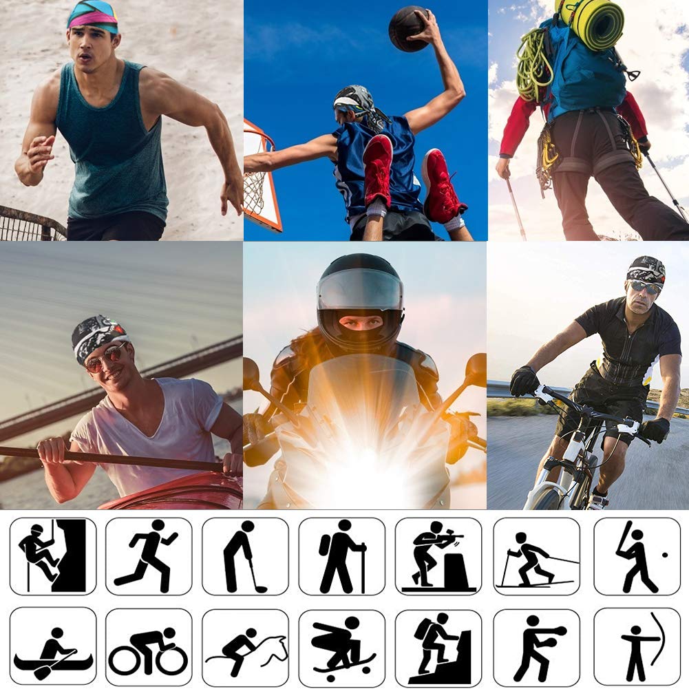 Cooling Helmet Liner Sweat Skull Cap Wicking Cycling Running Adjustable Sun Hat for Men Women Purple