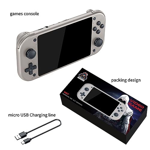M17 Handheld Gaming Console, 4.3-inch 128G Retro Pandora Video Game Console Emulators with 20000 Games