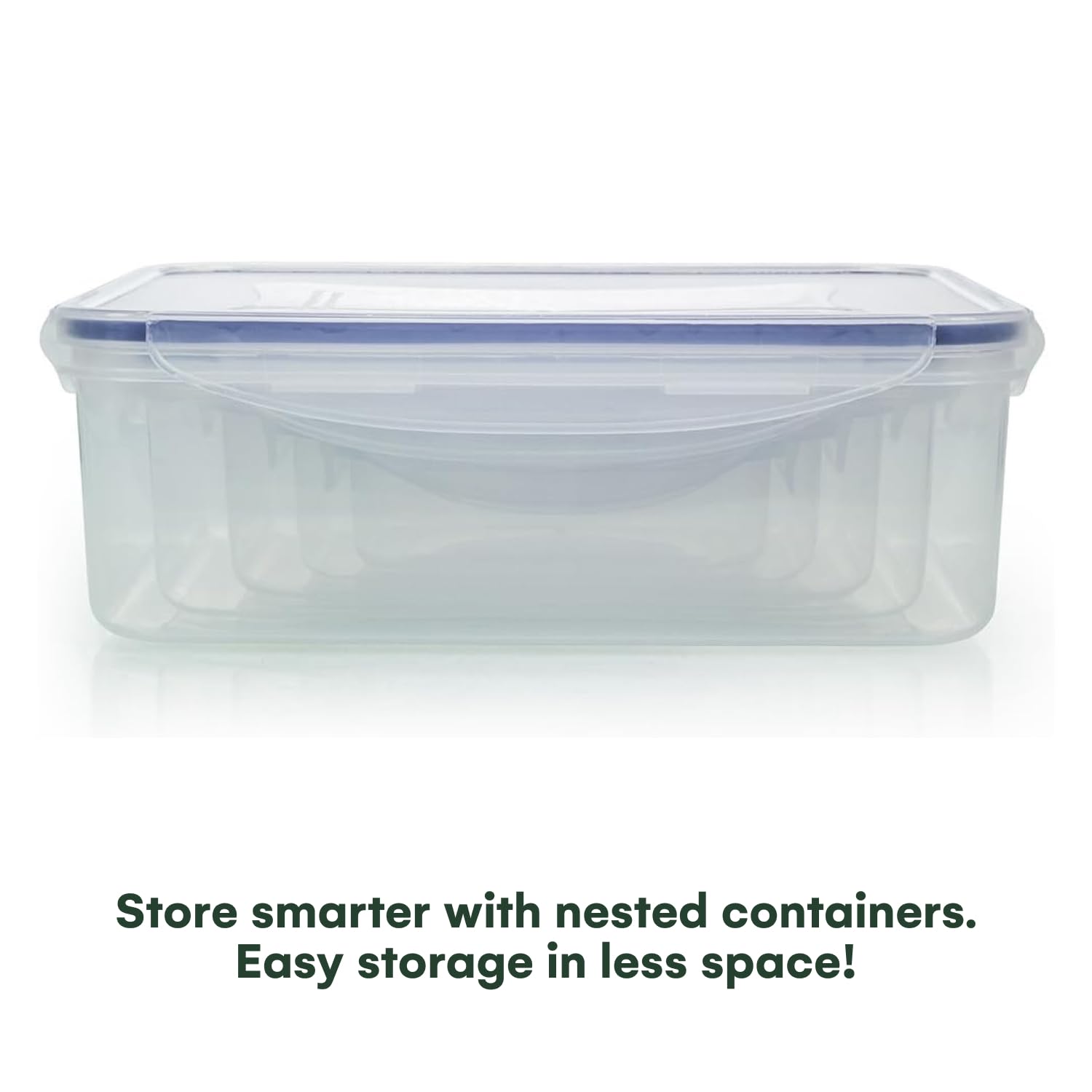 Dawhud Direct VP Fresh Food Storage Airtight Nested Containers with Locking Lids (Set of 5)