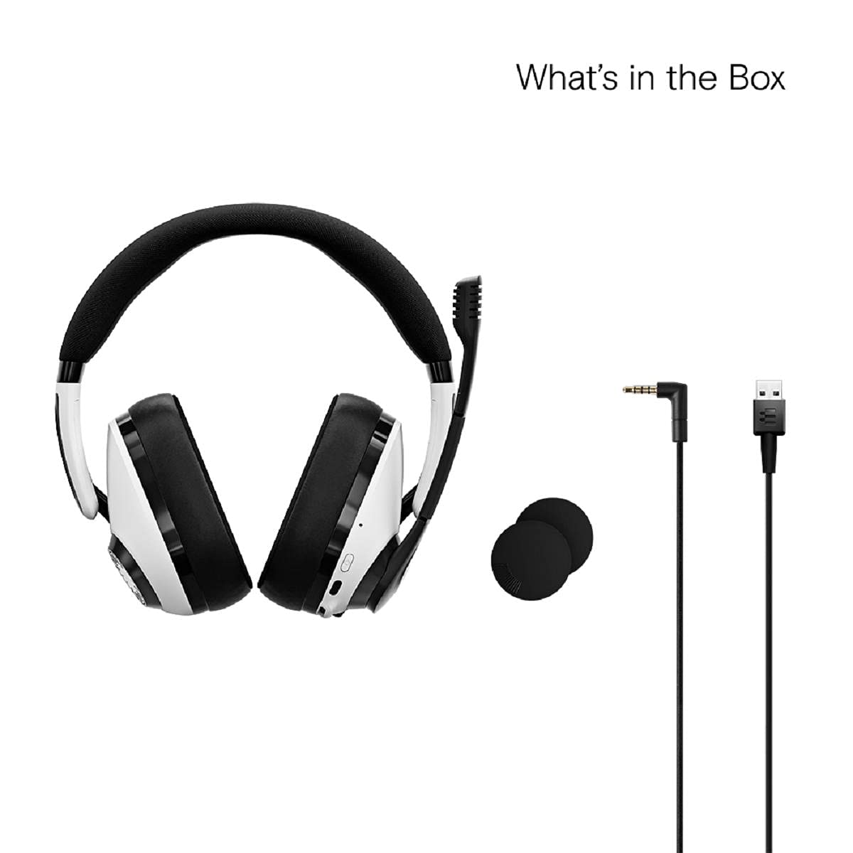 EPOS Gaming Audio H3 Hybrid Closed Acoustic Bluetooth Gaming Headset (White) (Renewed)