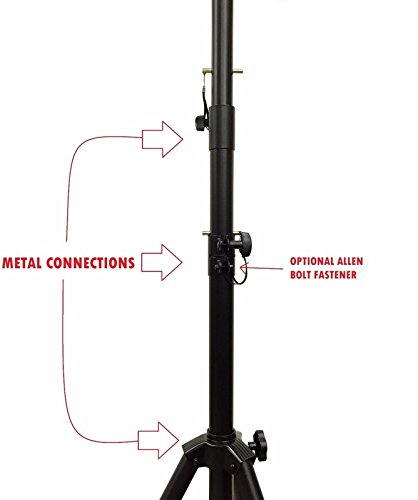 CedarsLink 15FT Portable DJ Lighting Truss/Stand w T-Bar Trussing Stage System W/Updated Wingnut Connection System All Metal Parts No Tools Required