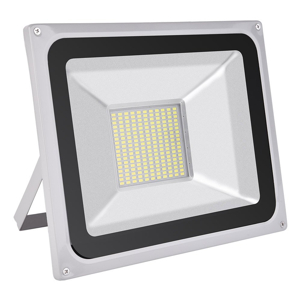 Viugreum 100W LED Flood Light, Waterproof IP65 Outdoor Work Lights, 110V 8000LM Daylight White(6000K), Super Bright Security Floodlights, Wall Lights for Garage, Garden, Yard