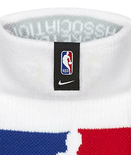 Nike Elite NBA “75th Anniversary” Limited Edition Men’s Crew Socks (X-Large (Men's 12-15), White/Red/Blue)