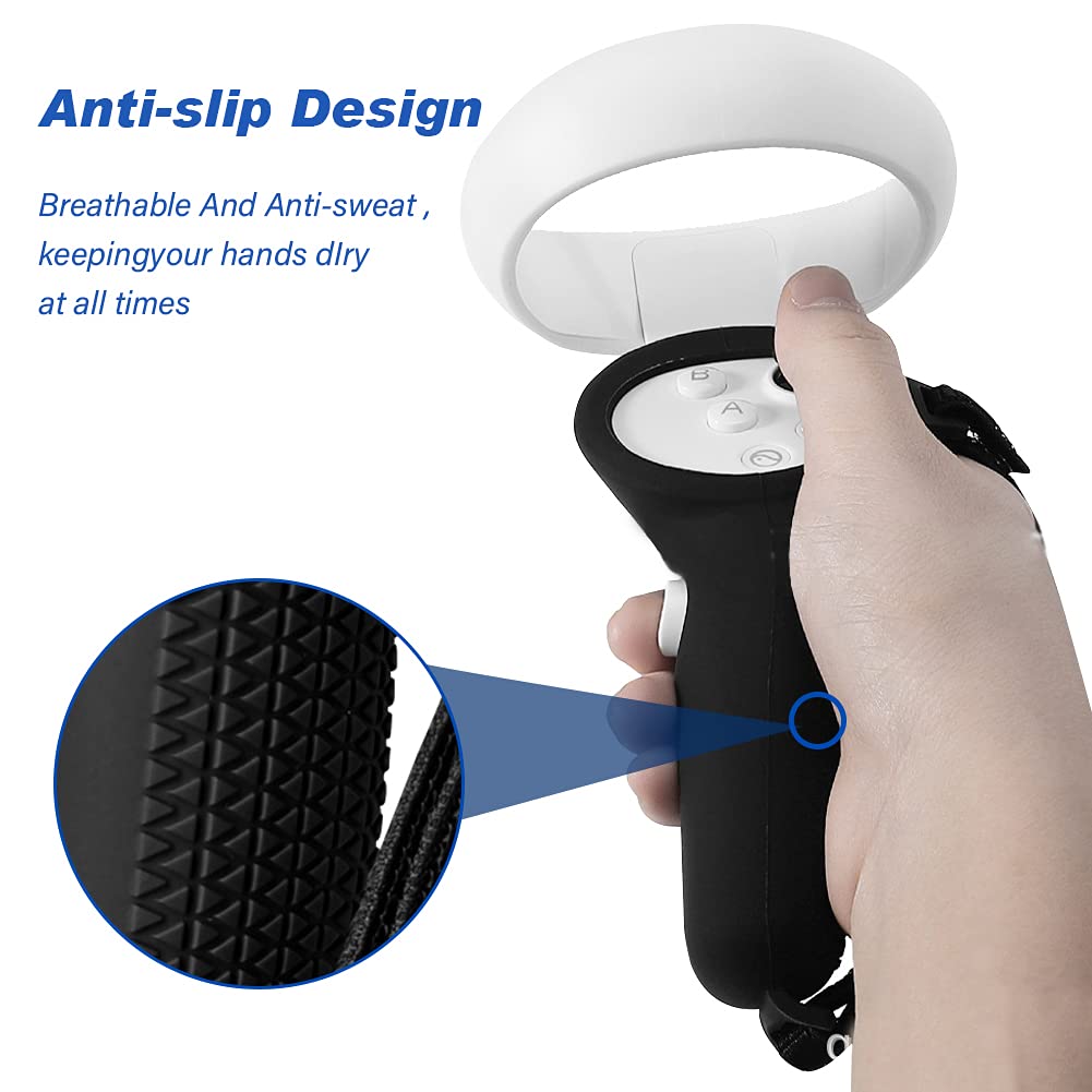 EKDJKK Touch Controller Grip Cover VR Handle Cover Replacement Part Anti-Throw Handle Protective Sleeve Enhanced Gaming Experience Portable Glasses Accessories