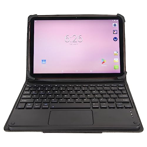 DAUZ 2 in 1 10.1 Inch Tablet, 100-240V Support 8 Core CPU 2 in 1 Portable Tablet 8G 256G 4G Network for Study (US Plug)