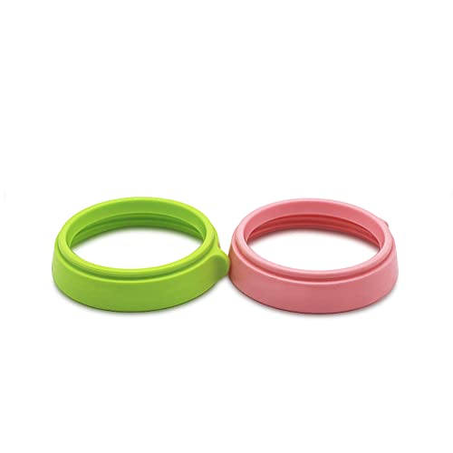 ROMIRUS Bottle Collars Rings Replacement for Comotomo Baby Feeding Bottles, 4 Count (Green)