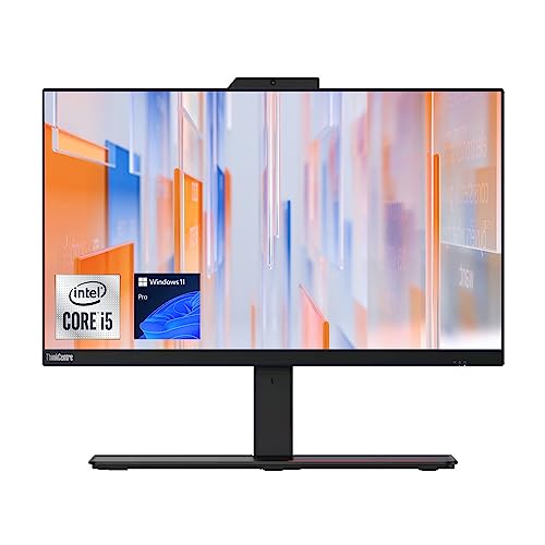 Lenovo ThinkCentre M90a Business All-in-one Computer, 23.8" FHD IPS Touchscreen, Intel Core i5-10400 Processor, 16GB RAM, 1TB PCIe SSD, Wi-Fi, Webcam, DVD-RW, Windows 11 Pro, 3 Years Onsite, Black