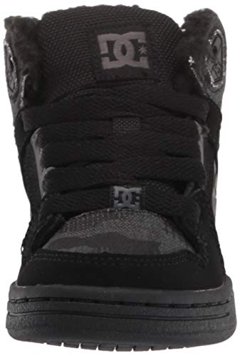 DC boys Pure High-top Wnt Skate Shoe, Black Camouflage, 12.5 Little Kid US