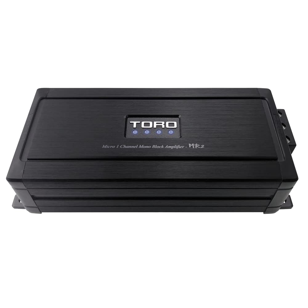 TORO TECH â R6, 8000 Watts MAX â 3200 Watts RMS 0.5Ί Stable Monoblock Car Amplifier Sound Quality Class D Design, Built-in Auto Sensing Turn-On, Subwoofer Amplifier