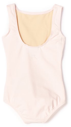 Danskin Big Girls' High Neck Tank Leotard, Petal Pink, Intermediate