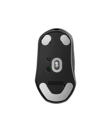 SteelSeries Prime Wireless FPS Gaming Mouse with Magnetic Optical Switches and 5 Programmable Buttons β USB-C β 18,000 CPI TrueMove Air Optical Sensor β Prism RGB Lighting - Black (Renewed)